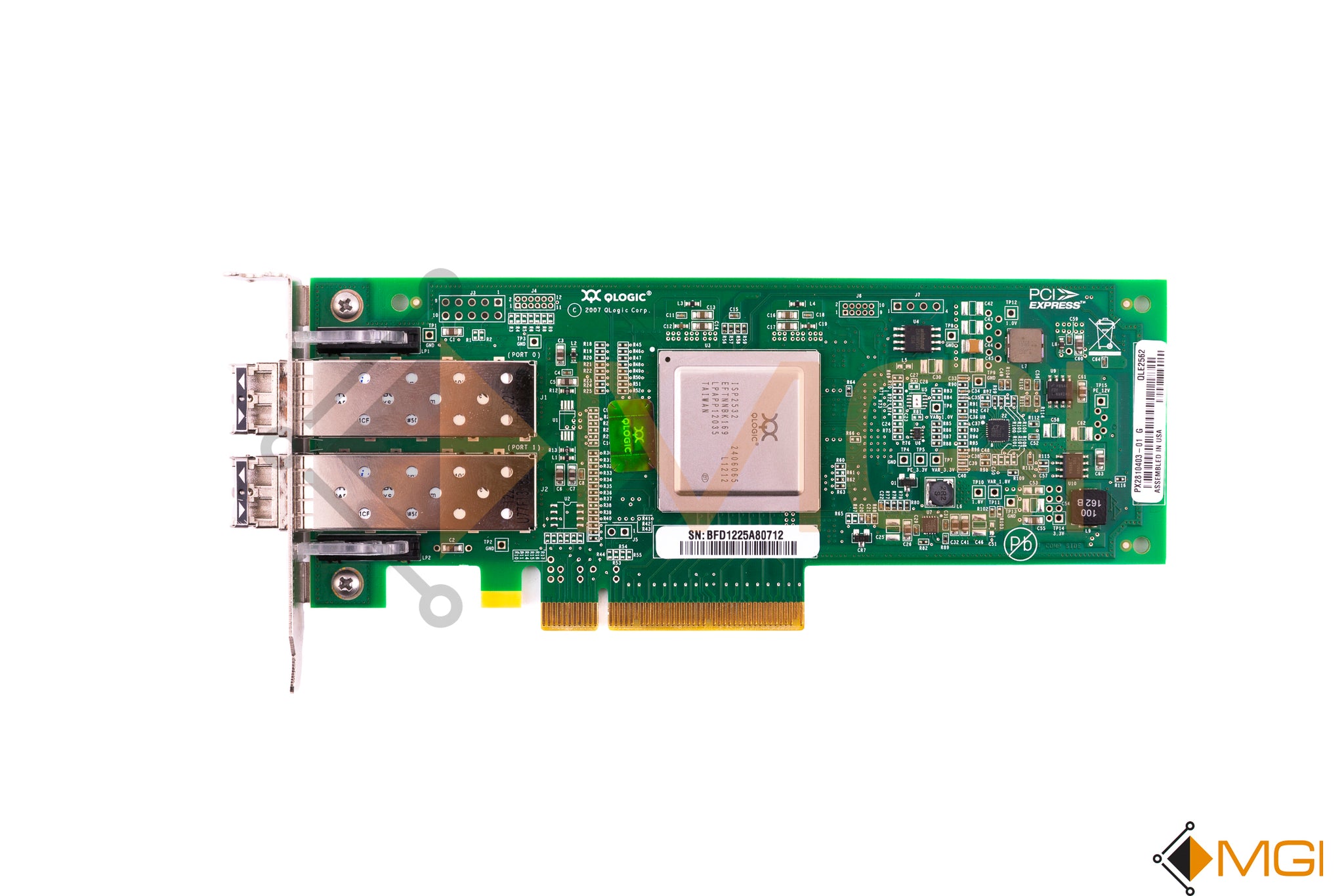 QLE2562 (LOW PRO) QLOGIC 8GB DUAL PORT ADAPTER - MGI – MGI